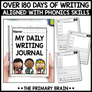 Daily Writing Journal for 1st Grade With Handwriting & Directed ...