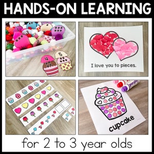 Valentine's Day Toddler Activities: February Homeschool Preschool ...