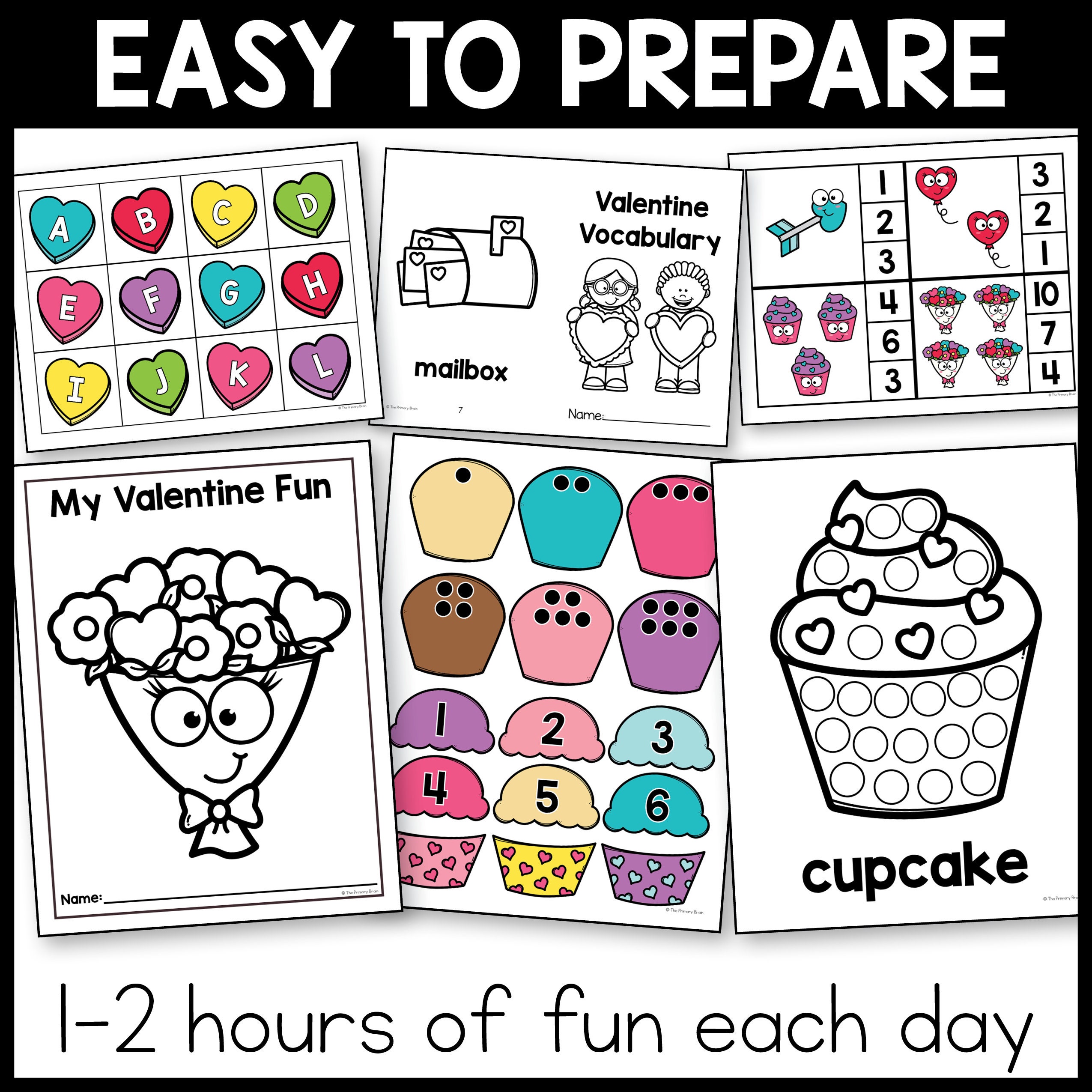 Valentine's Day Toddler Activities: February Homeschool Preschool ...