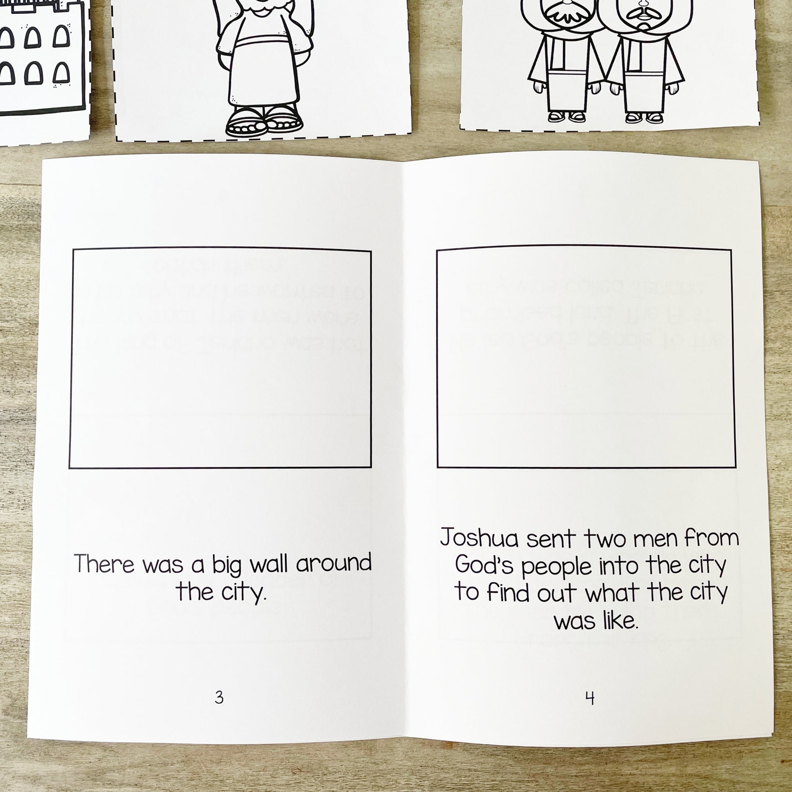 Joshua and the Battle of Jericho Bible Lesson: Cut & Paste Activity ...