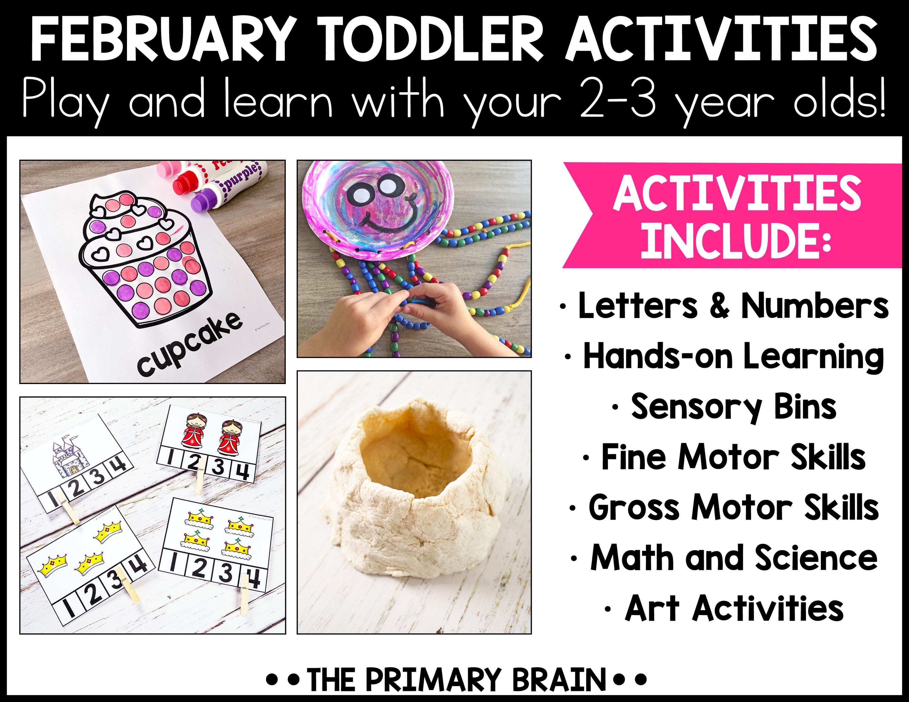 February Toddler Activities, Preschool Curriculum and Lesson Plans for ...