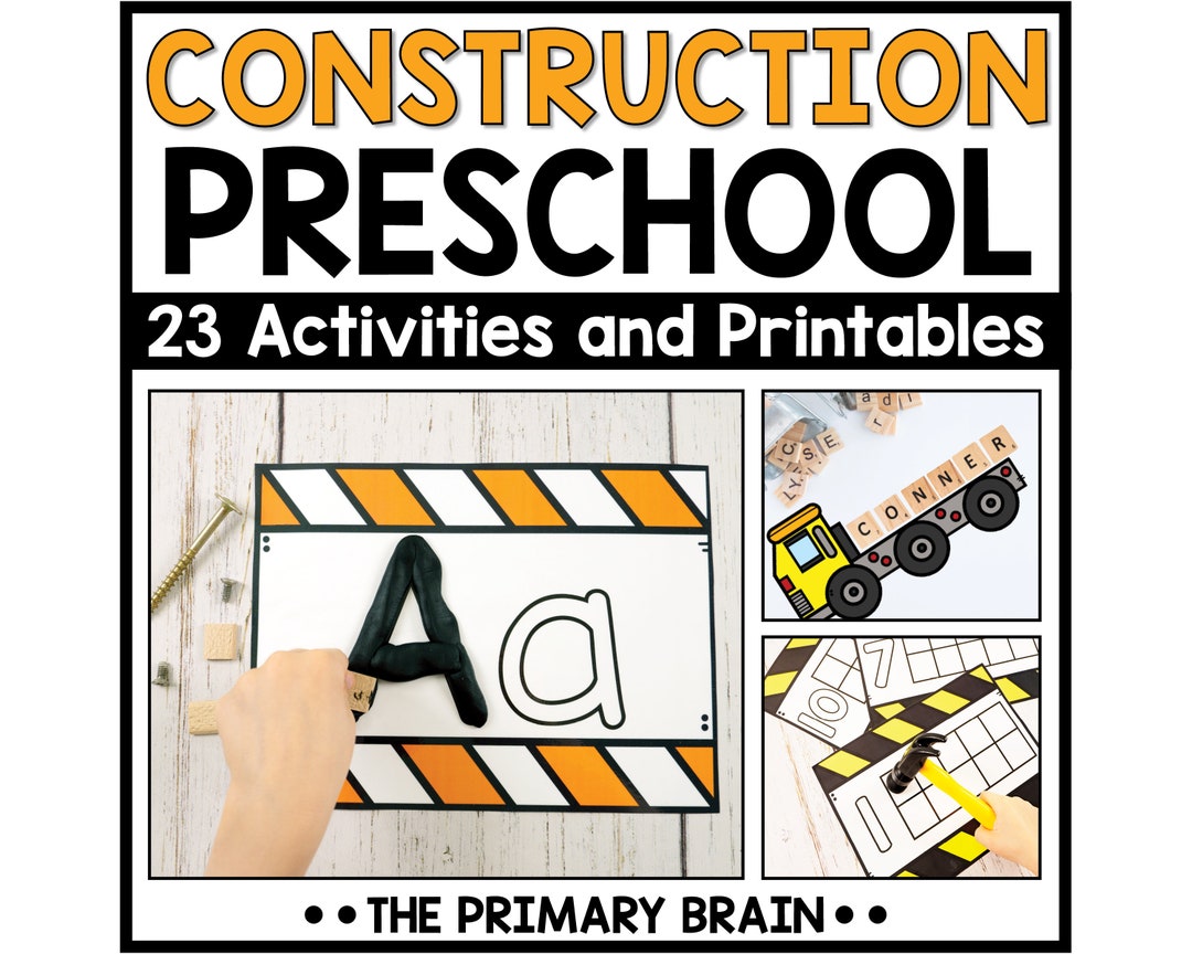 Construction Preschool Activities: Pre-k Homeschool Preschool ...