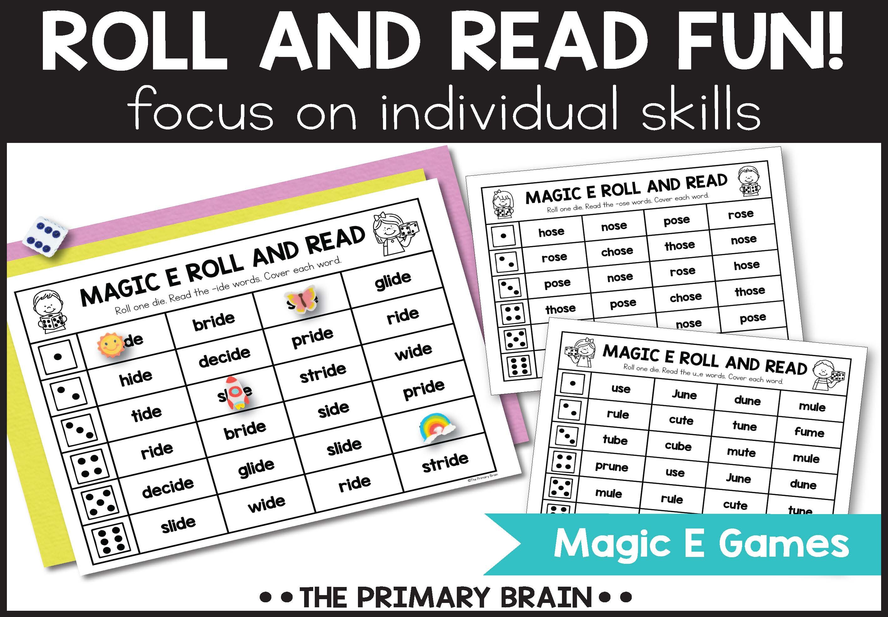 CVCE and Magic E Phonics Skills Bundle, Hands-on Independent Practice ...