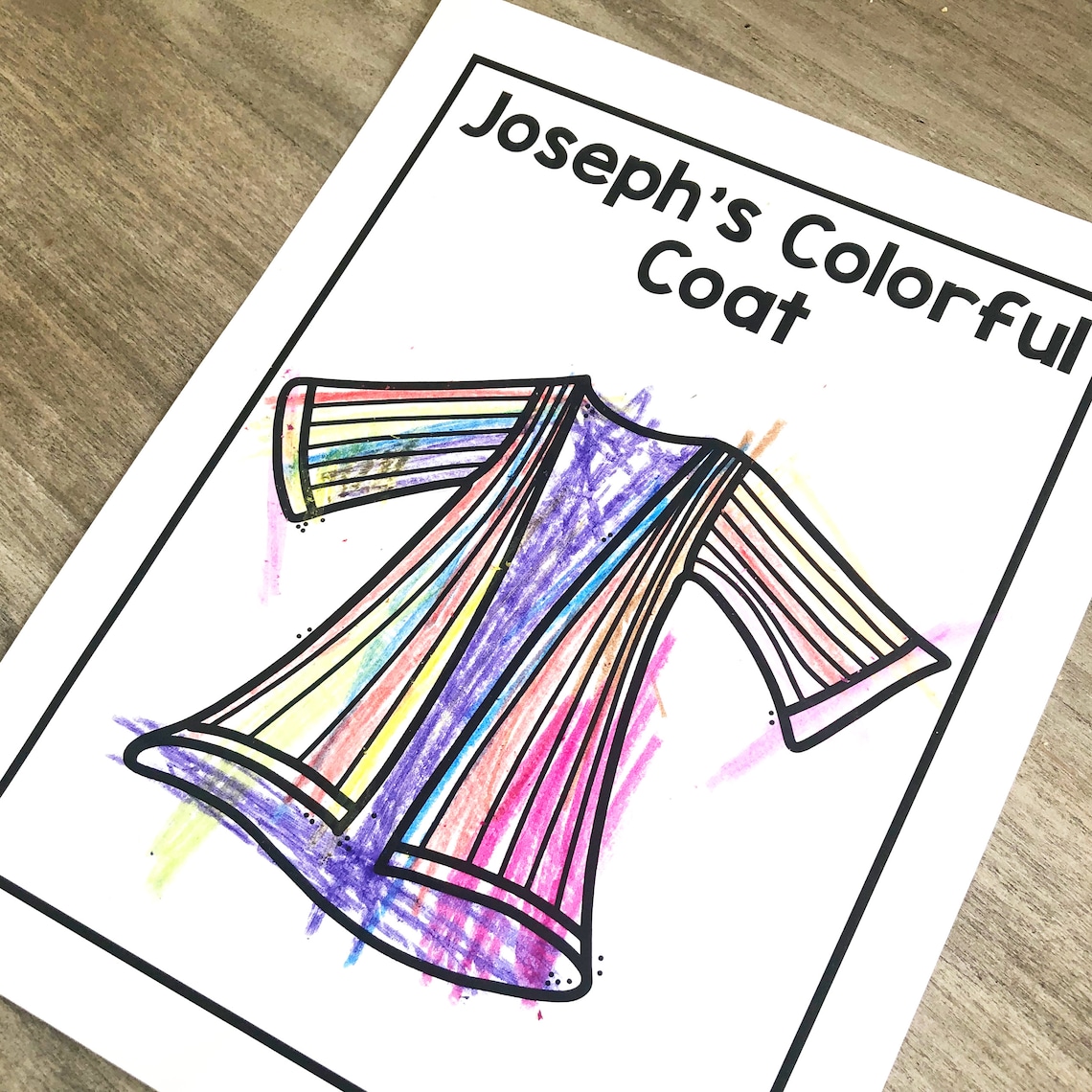 Joseph and the Colorful Coat Sunday School Lesson Plans Bible Class ...