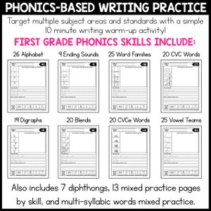 Daily Writing Journal for 1st Grade With Handwriting & Directed ...