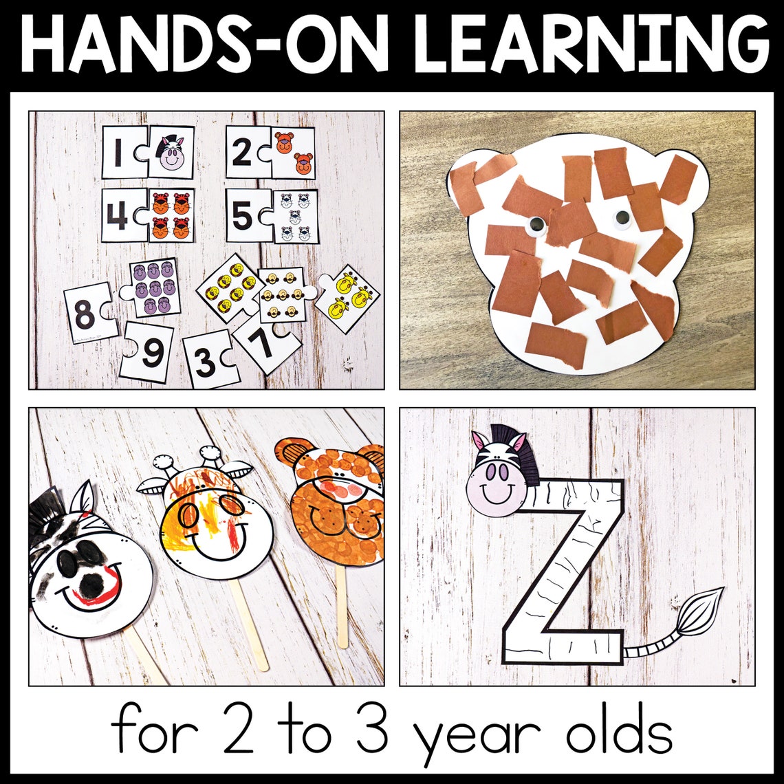 Zoo Toddler Activities Tot School Lesson Plans Homeschool - Etsy