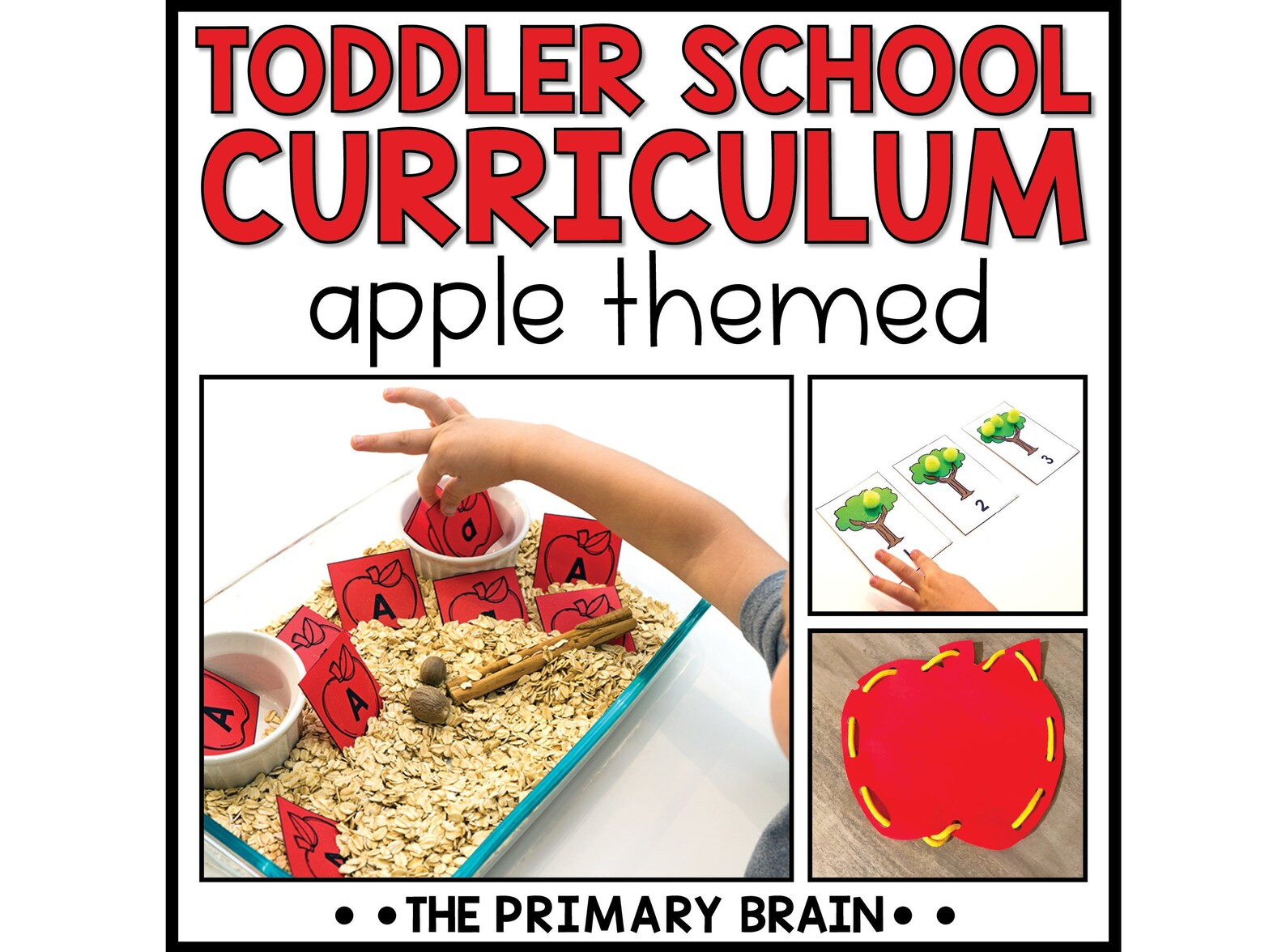 Apple Toddler Activities Tot School Lesson Plans - Etsy