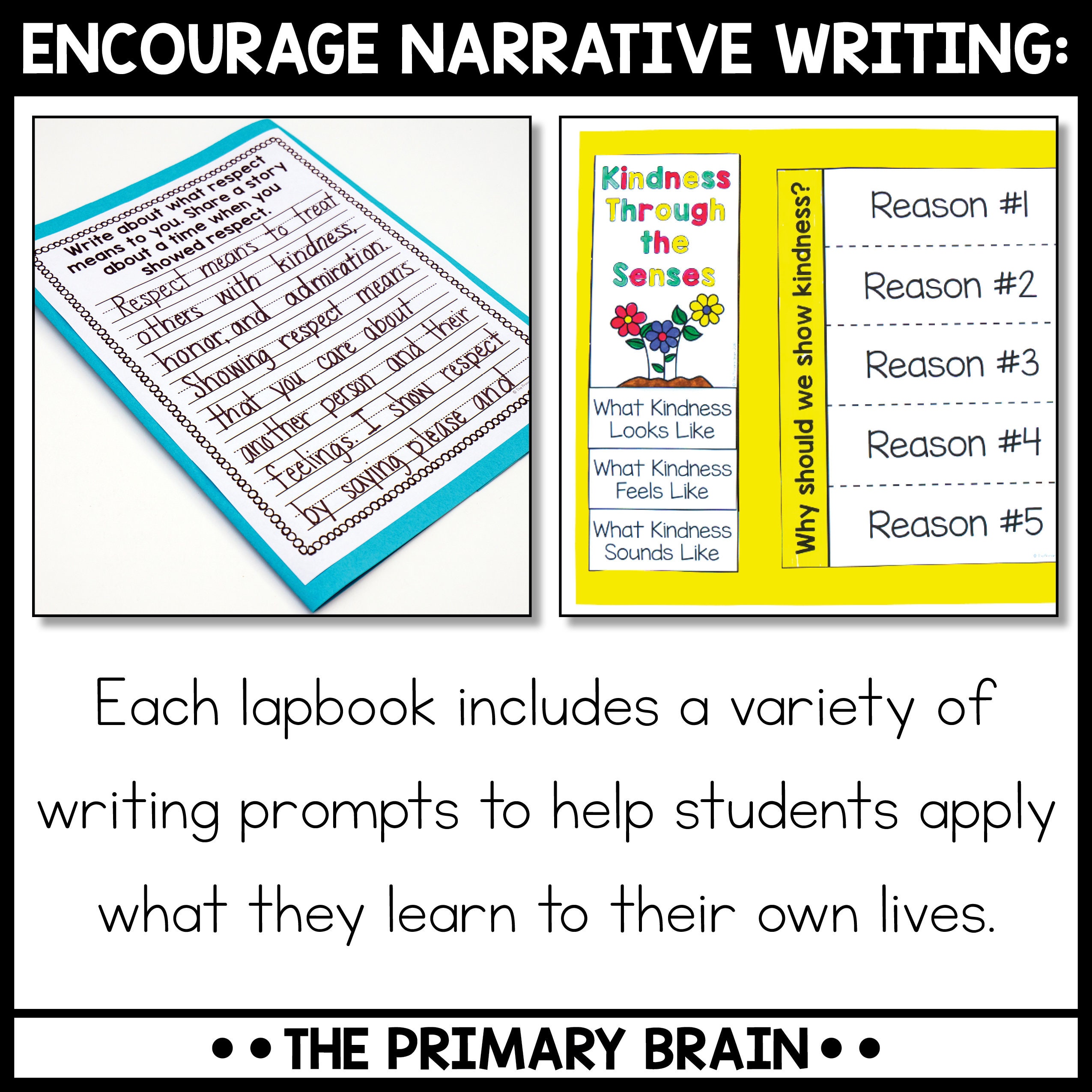 Character Education Lessons Lapbook BUNDLE, Includes Kindness, Patience ...