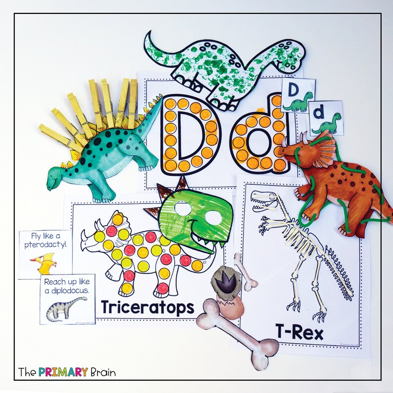 Dinosaur Toddler School Activities Tot School Lesson Plans - Etsy