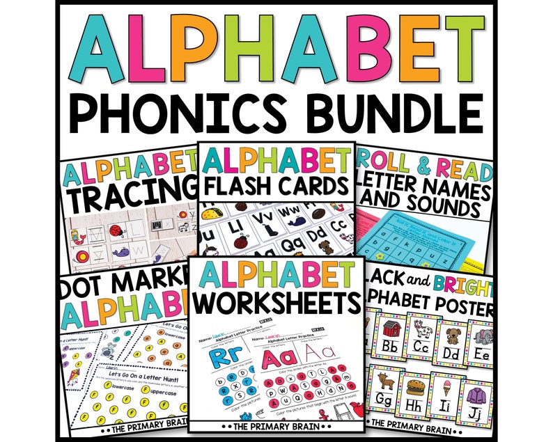 Alphabet Phonics Activities: Letter Names and Sounds Practice (digital ...