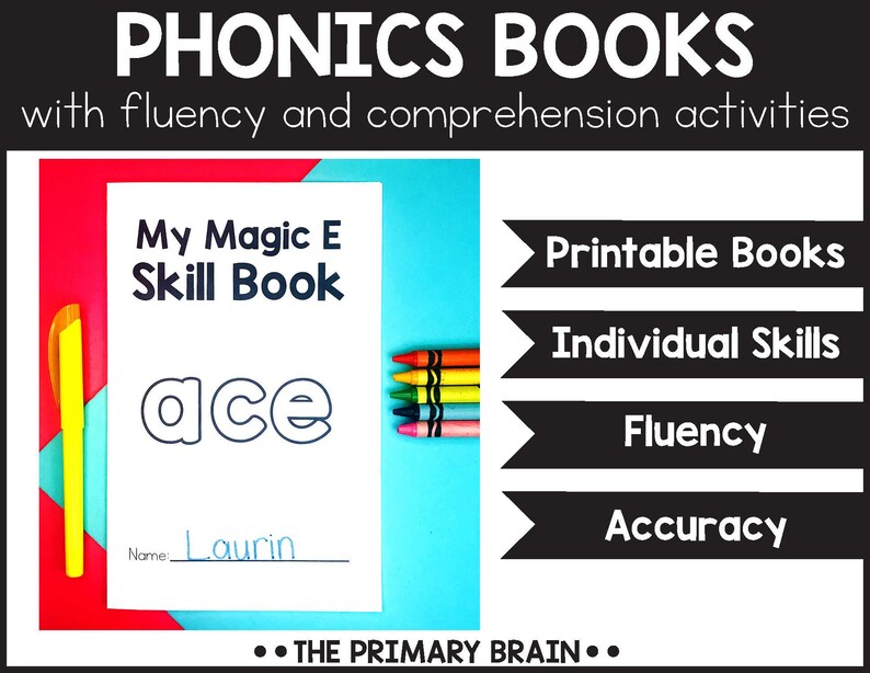 CVCE and Magic E Phonics Skills Bundle, Hands-on Independent Practice ...