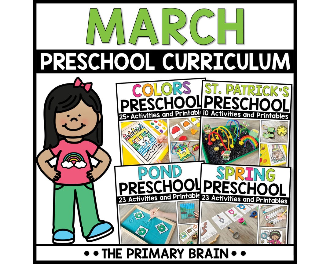 March Preschool Curriculum Lesson Plans and Winter Activities for Kids ...
