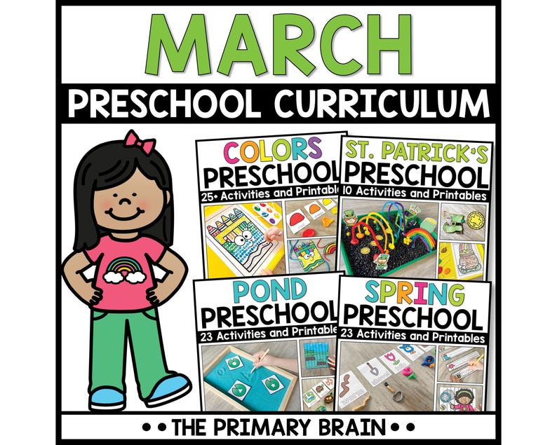 March Preschool Curriculum Lesson Plans and Winter Activities for Kids ...