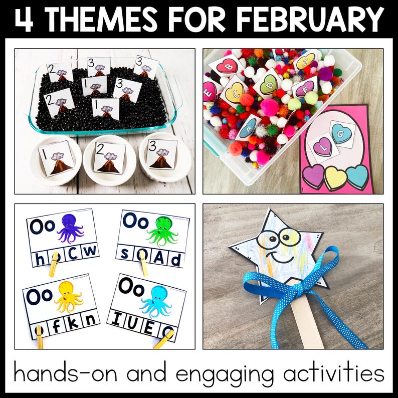 February Toddler Activities, Preschool Curriculum and Lesson Plans for ...