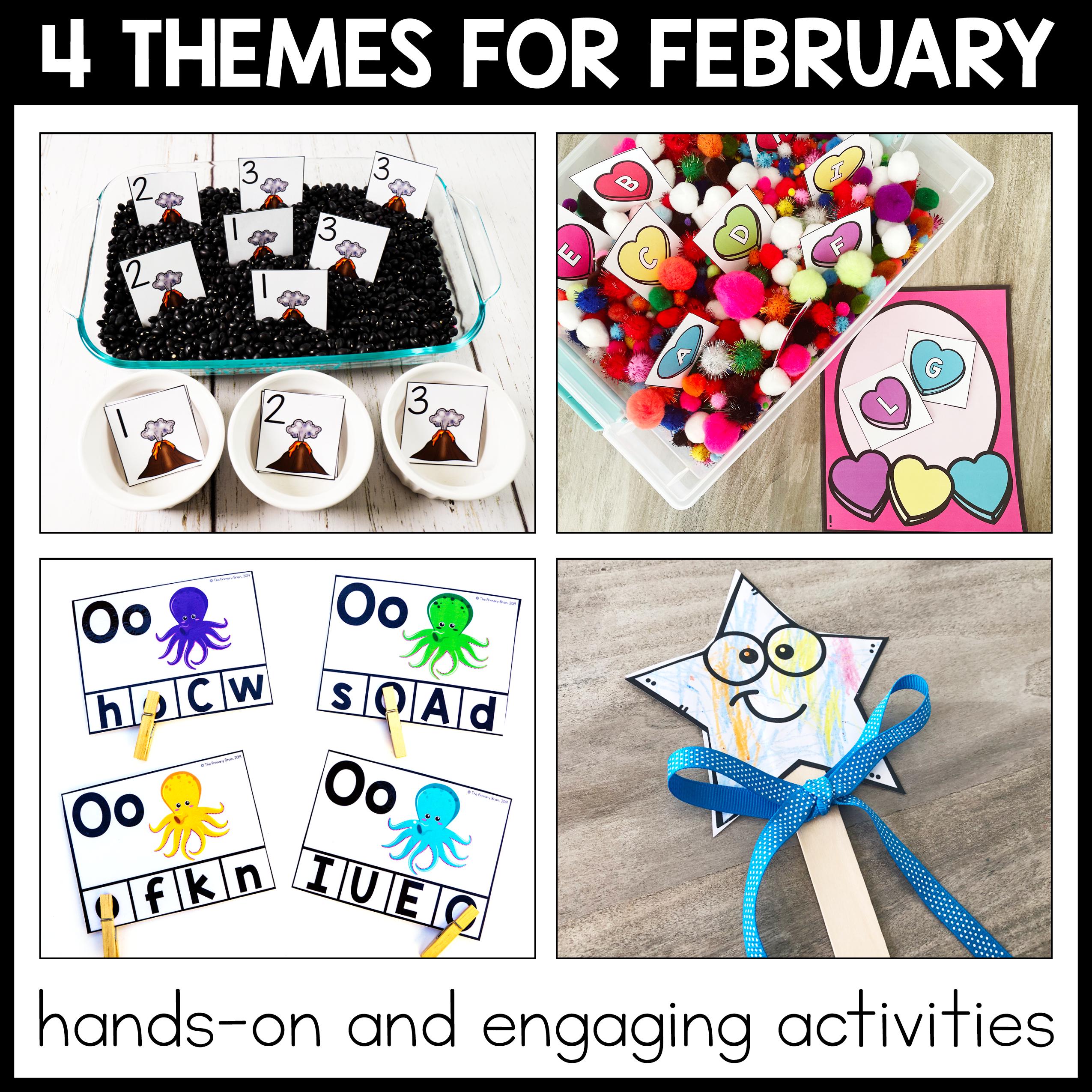 February Toddler Activities, Preschool Curriculum and Lesson Plans for ...