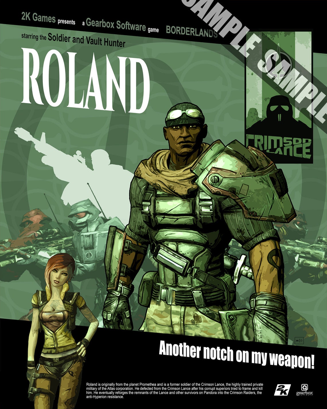 Borderlands Roland Fan Art no oficial Impresión digital | Etsy