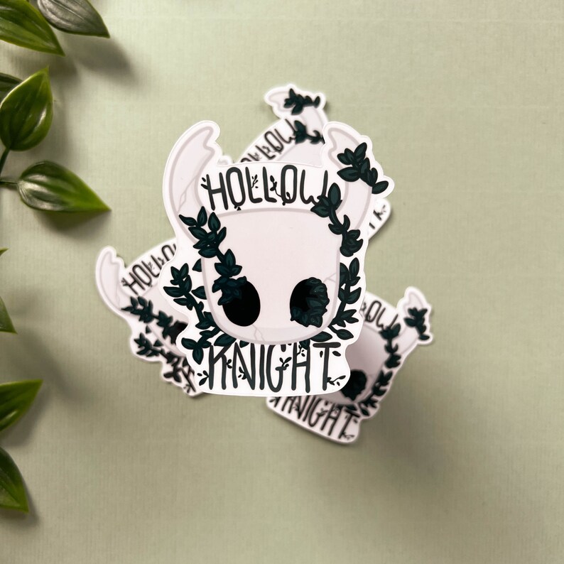 Hollow Knight Mask Sticker | Cute Gaming Vinyl Waterproof Sticker ...