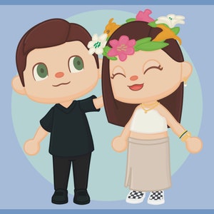 Personalized Animal Crossing Character Portrait From Photo | Digital or ...