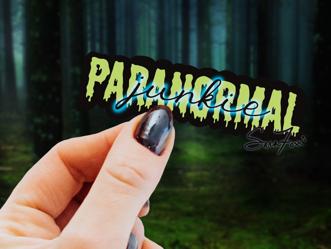 Paranormal Junkie Vinyl Sticker | Ghost Hunting Merch | Horror Decal ...