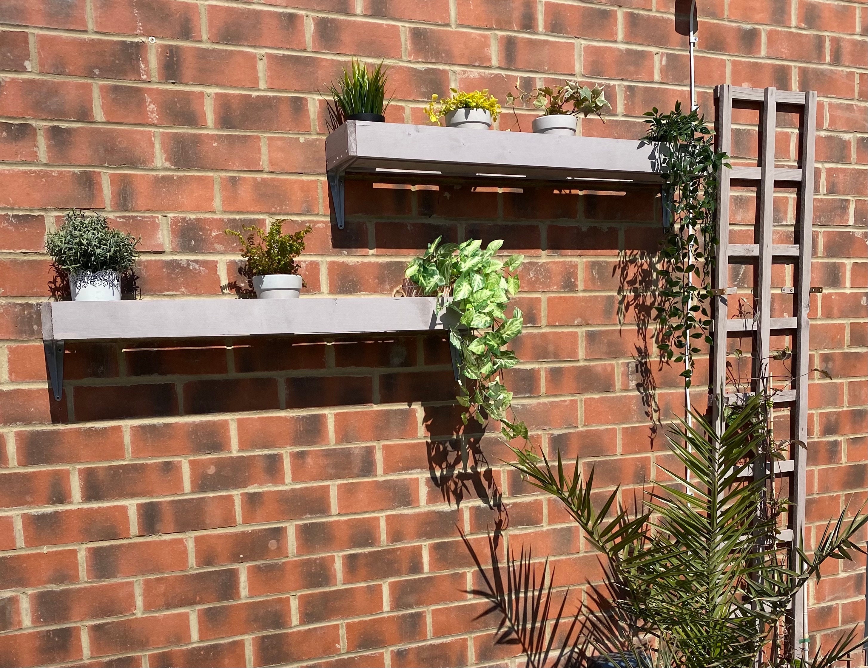 Wooden Garden Shelf for Outdoor Pots Plants Herbs Candles | Etsy