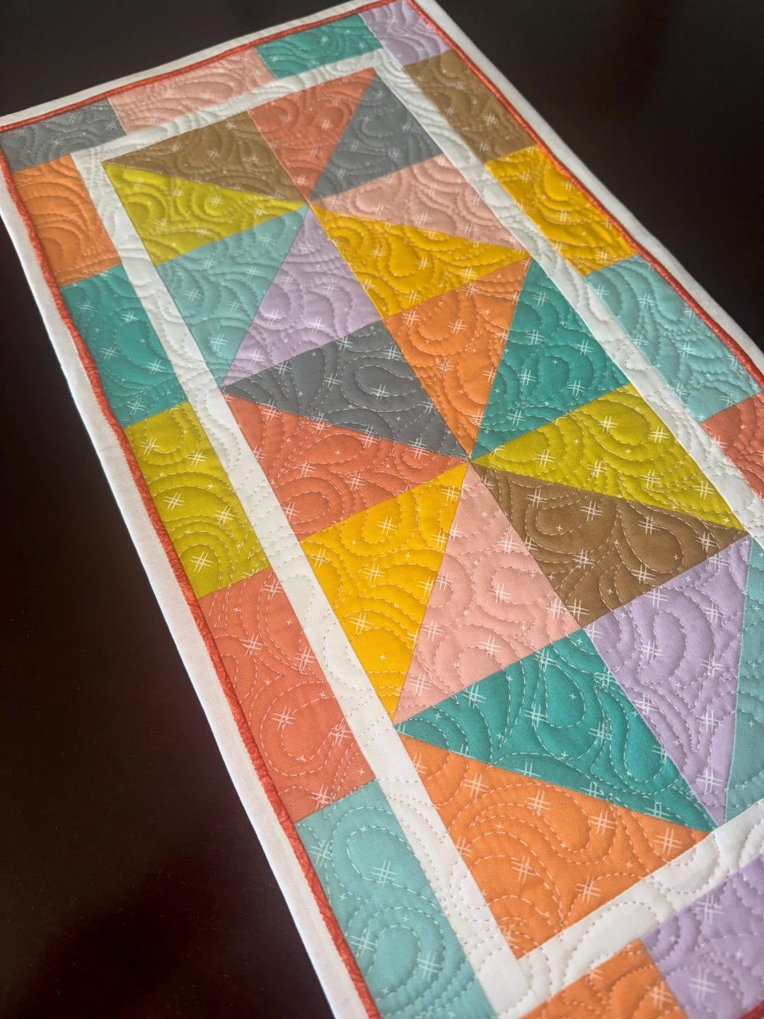 Handcrafted Mini Pinwheel Table Topper/runner - Etsy