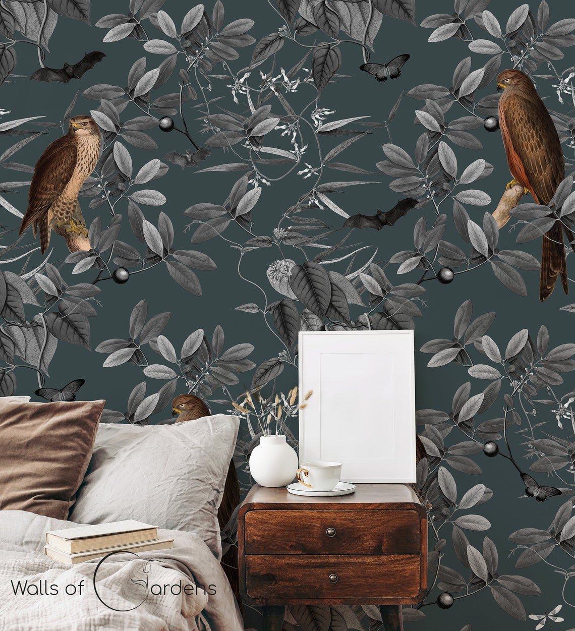 Birds of Prey Wallpaper, Self- Adhesive, Removable or Vinyl Wallpaper ...