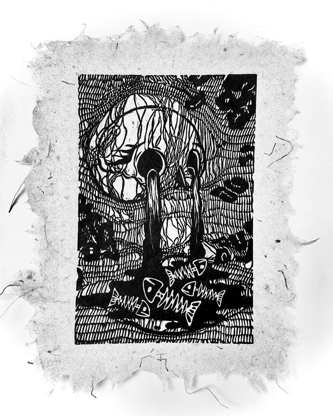 THREADS Hand-pulled Paper Prints - Etsy