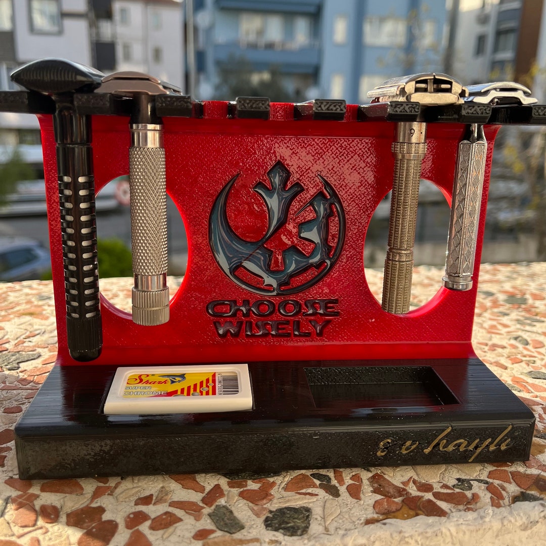 Shaving Stand Multiple Razor and Brush - Etsy