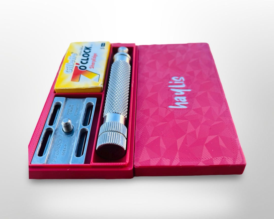 Henson Razor Storage and Travel Case Box 3D Printed With Personalized ...