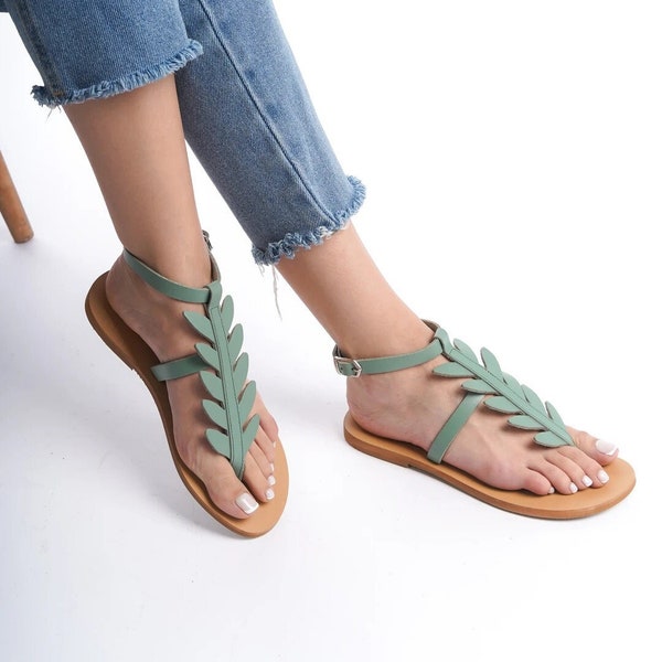 Leaf Sandals - Etsy