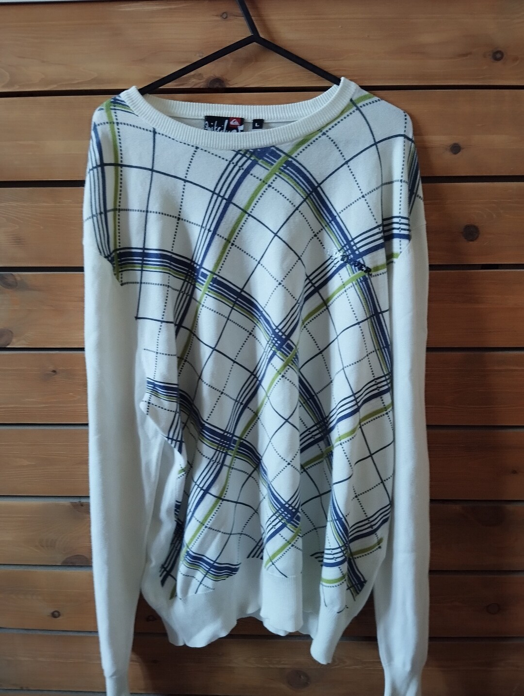 Quicksilver Vintage White Sweater L - Etsy