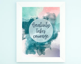 Creativity Takes Courage - Etsy