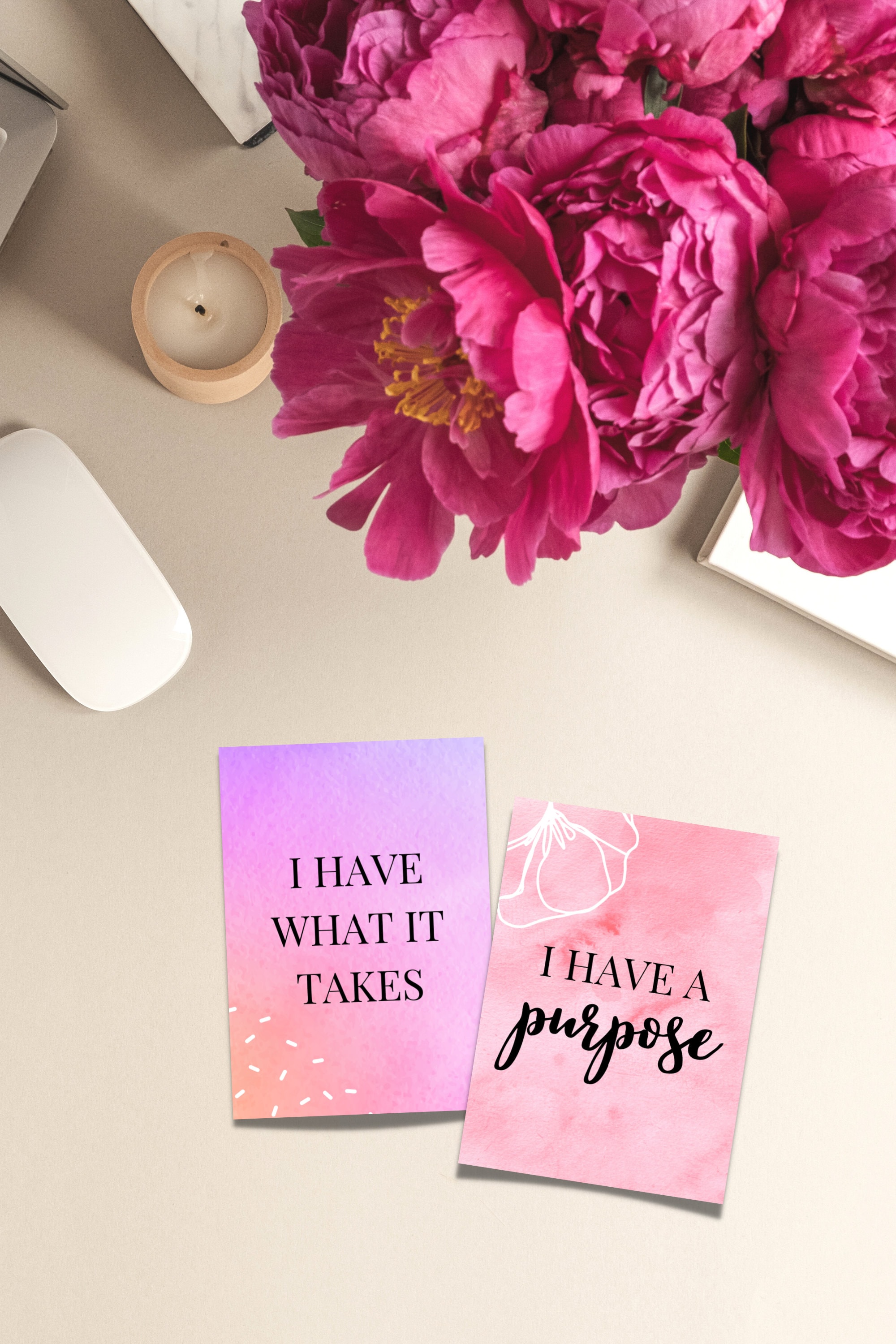 Printable Watercolor Affirmation Cards | Positive Affirmations | Self ...