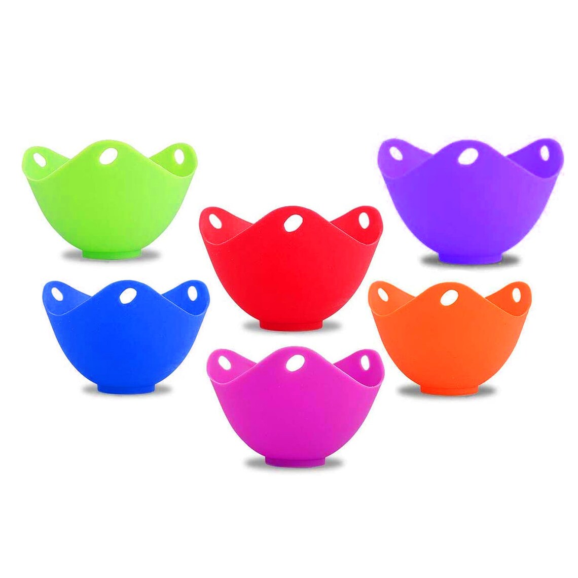 6-pack: Silicone Egg Poaching Cooking Cups Set - Etsy