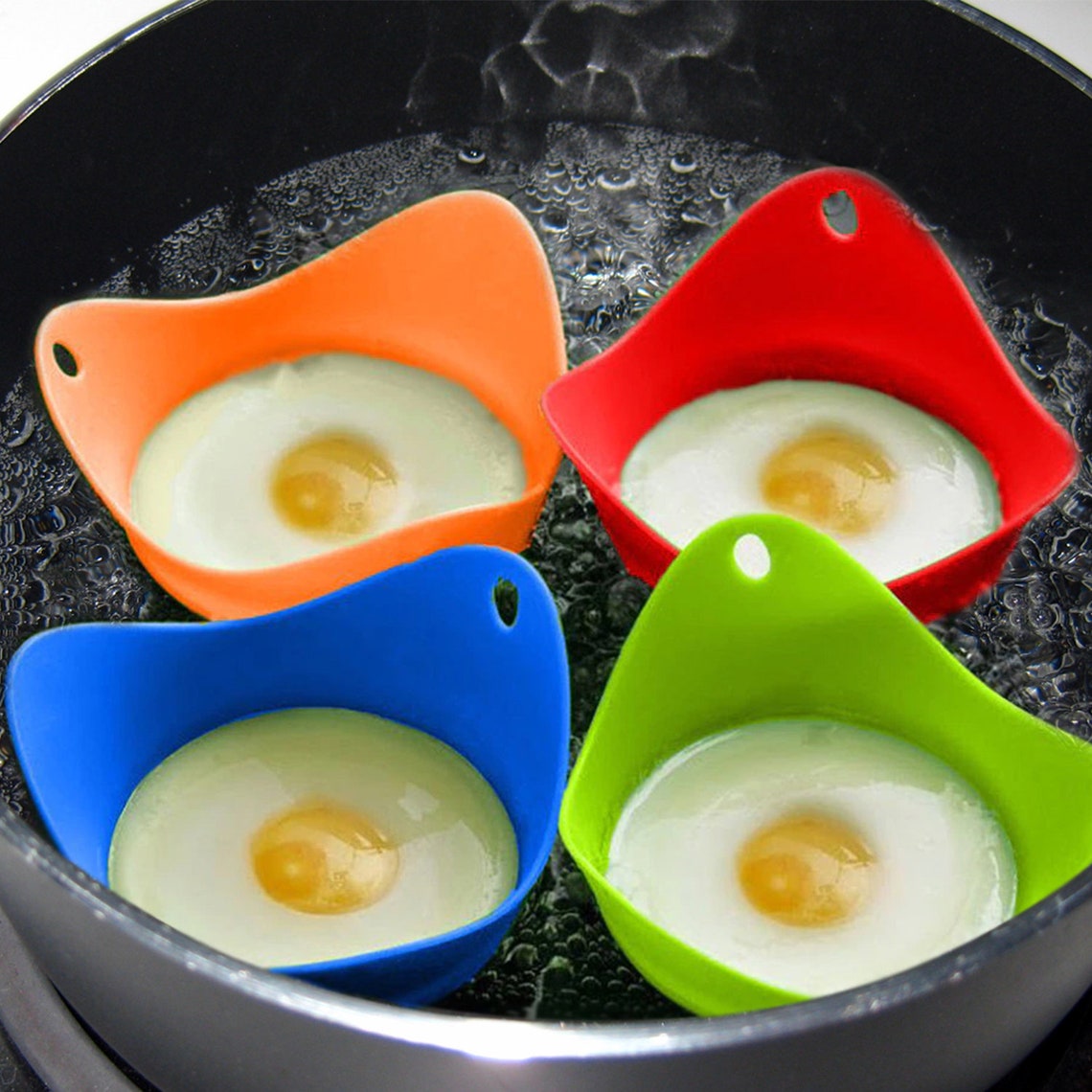 6-pack: Silicone Egg Poaching Cooking Cups Set - Etsy