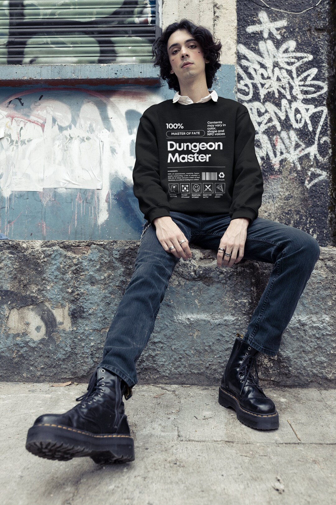 Dungeon Master 'ingredients' Dnd Sweatshirt Dungeons and Dragons, Dnd ...
