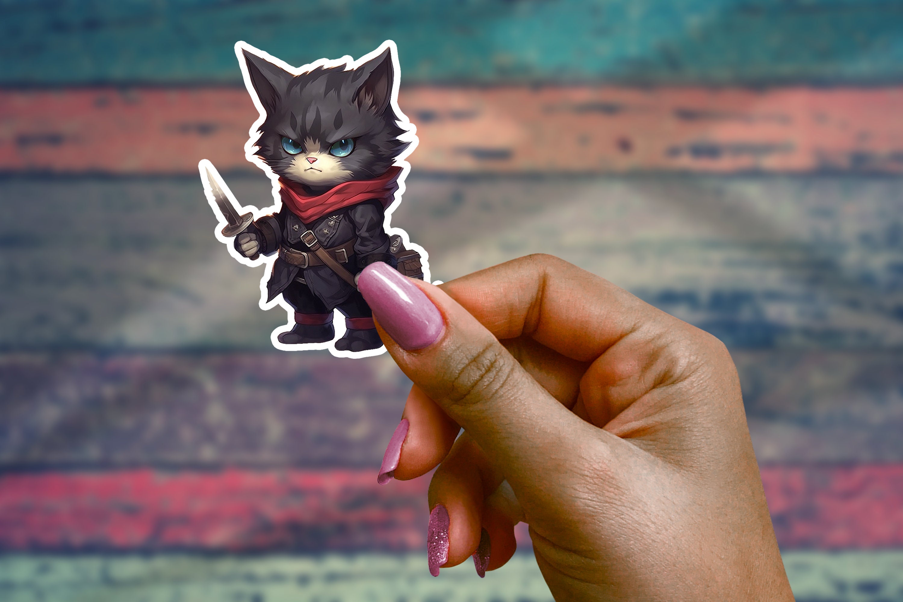 Dnd Stickers Dungeon Cats Set of 4 Sticker Pack: Thief, Artificer ...