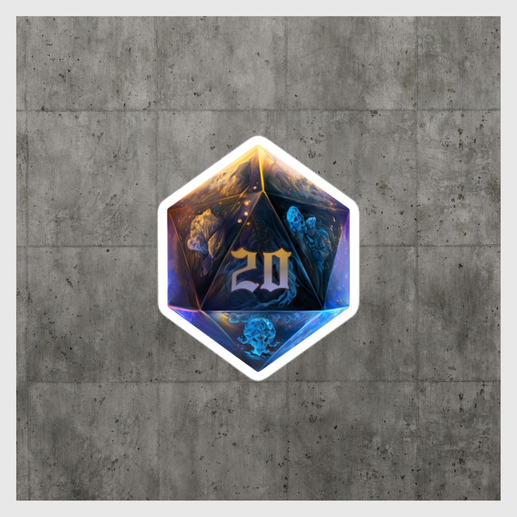 Dnd Sticker 'D20 Illustration' Dungeon Master, Dm Gift, Dungeons and ...