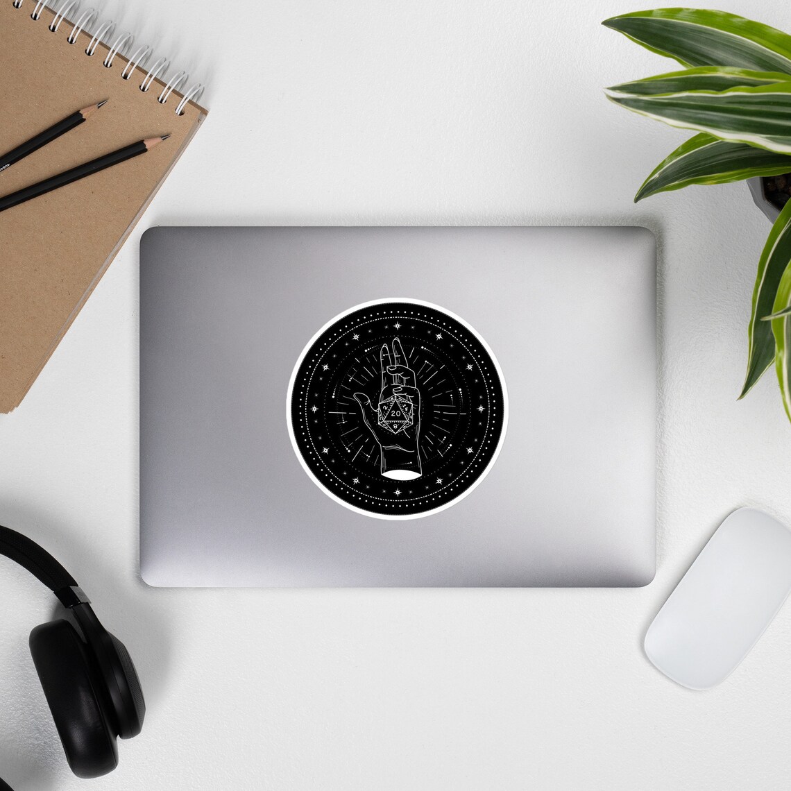 Dnd Sticker 'D20 Mystic Hand' Dungeon Master, Dm Gift, Dungeons and ...