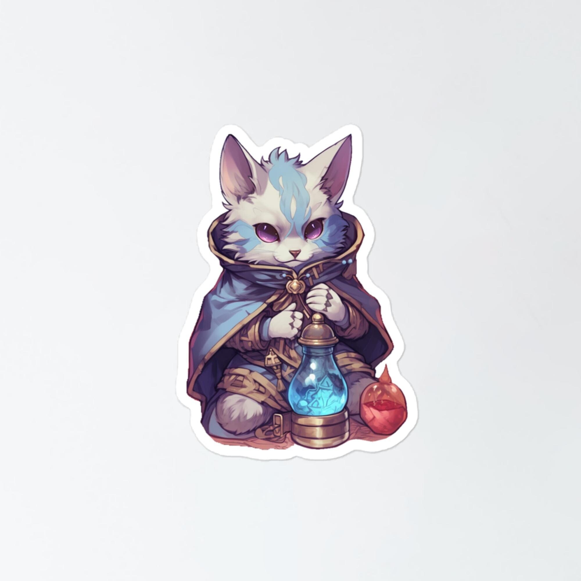 Dnd Sticker 'artificer Cat Alchemist' Dungeon Master, Dm Gift, Dungeons ...