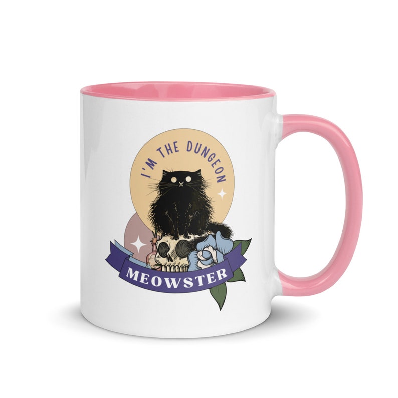 Dnd Mug 'i'm the Dungeon Meowster' Dnd Gifts, Dungeon Master, Dm Gift ...