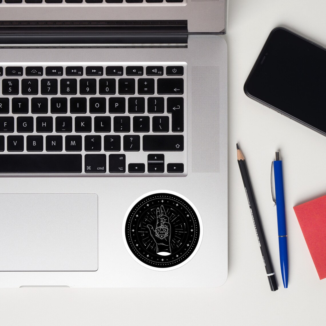 Dnd Sticker 'D20 Mystic Hand' Dungeon Master, Dm Gift, Dungeons and ...