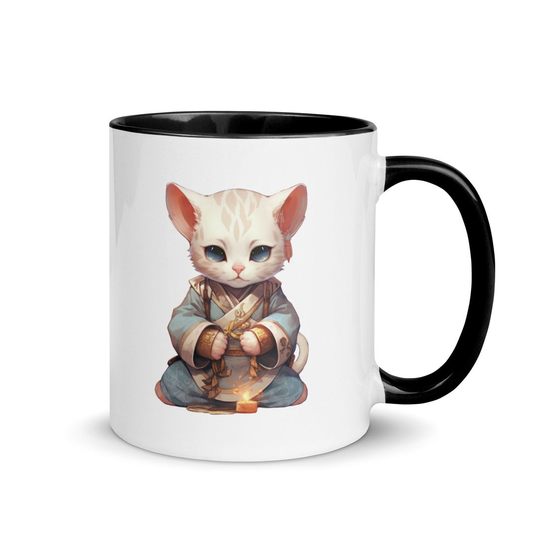 Dnd Mug 'monk Cat' Dungeons and Dragons, Dnd Gifts, Dungeon Master, Dm ...