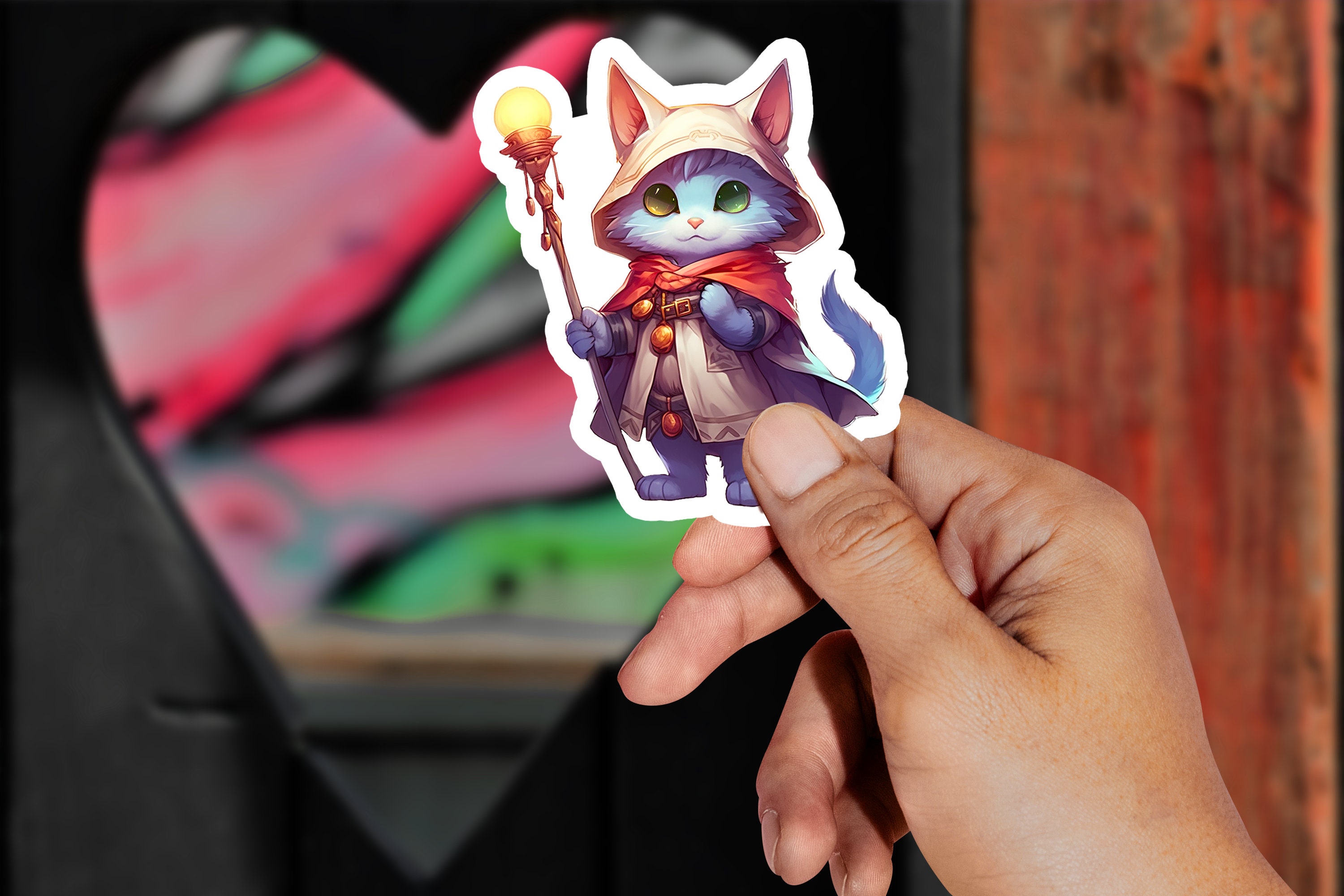 Dnd Stickers Dungeon Cats Set of 4 Sticker Pack: Druid, Fighter, Oracle ...