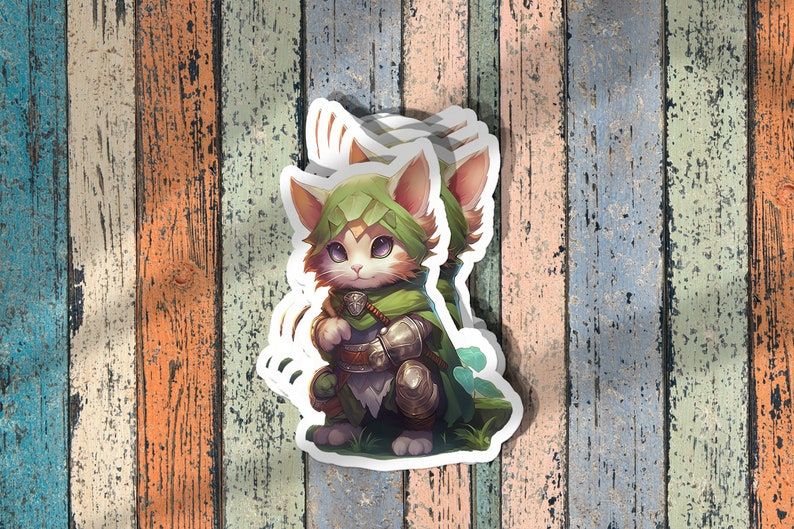 Dnd Stickers Druid Cat: Cute Dnd Sticker Dnd Gifts Dungeon - Etsy
