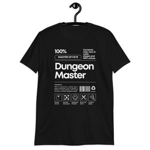 Dungeon Master 'ingredients' Dnd Shirt | Dungeons and Dragons, Dnd ...