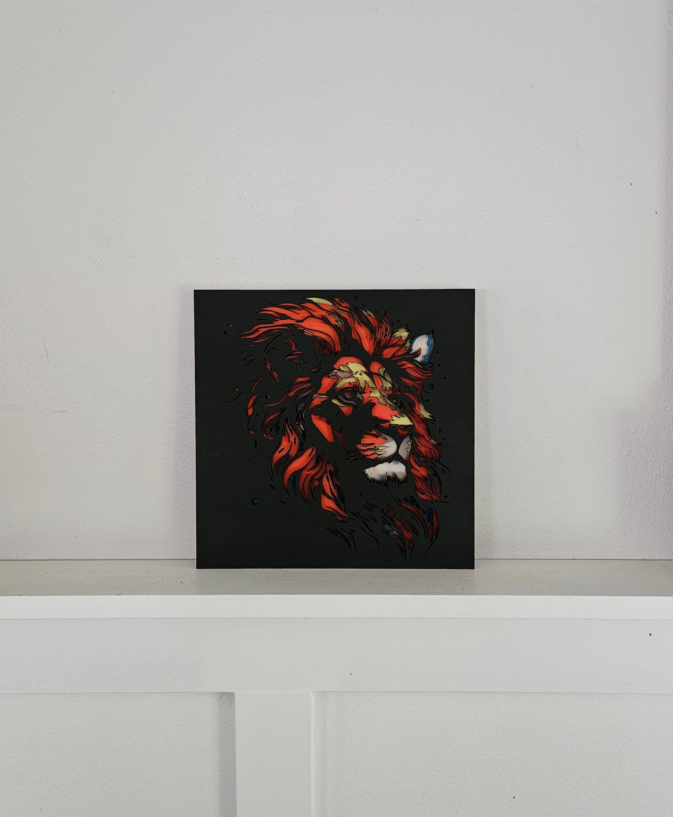 Lion Layered Wall Art - Etsy