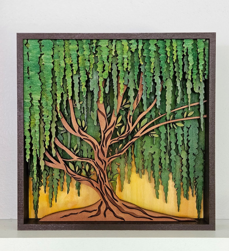 Willow Tree Wall Art, Wooden Wall Decor, Wooden Art, Wooden Wall Art ...