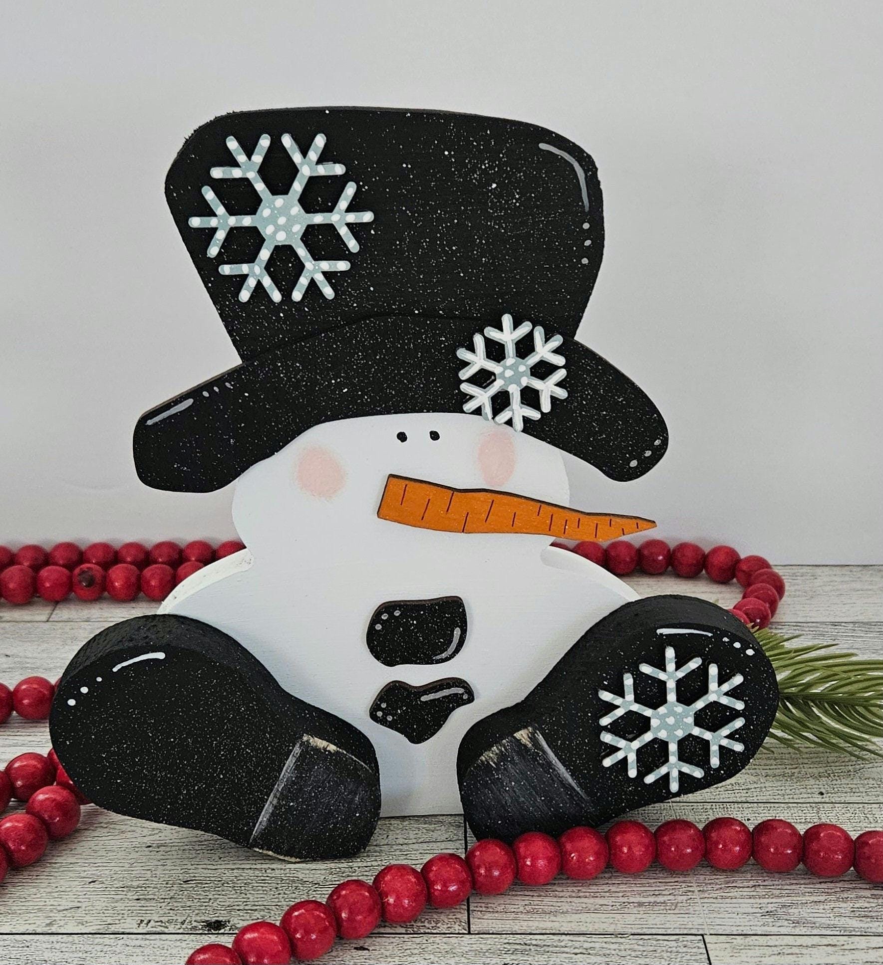 Sitting Snowman Complete DIY Kit - Etsy