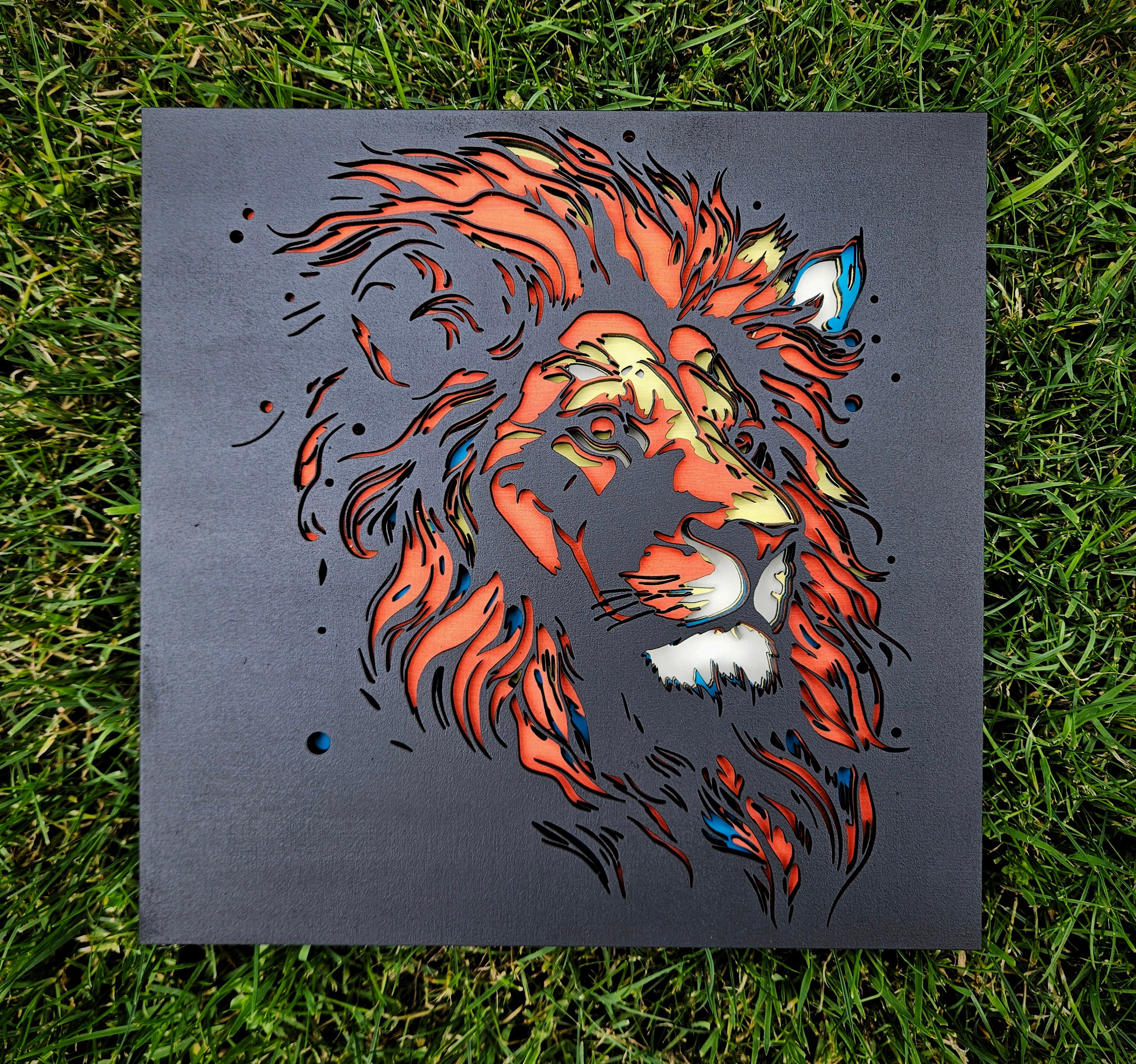 Lion Layered Wall Art - Etsy